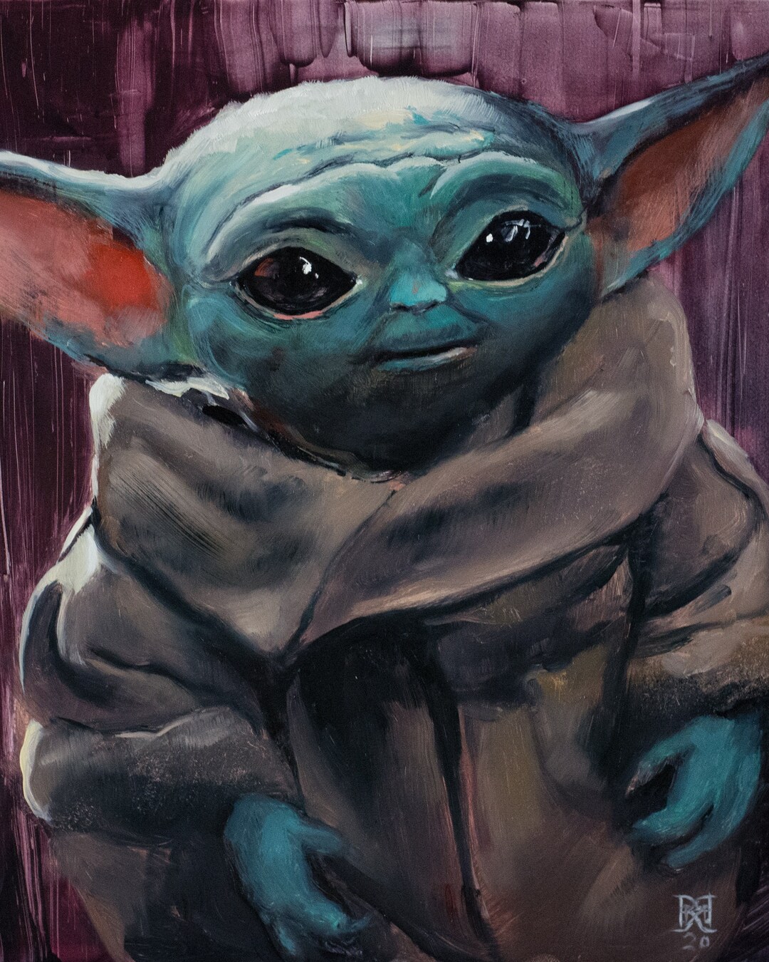 Grogu II Mandalorian Star Wars Art Print: Signed Giclée, 8x10" - Etsy