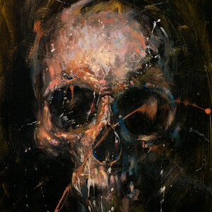 Trepidation Skull 8x10" Print // Skull Art // Room Decor // Fan Gift ...