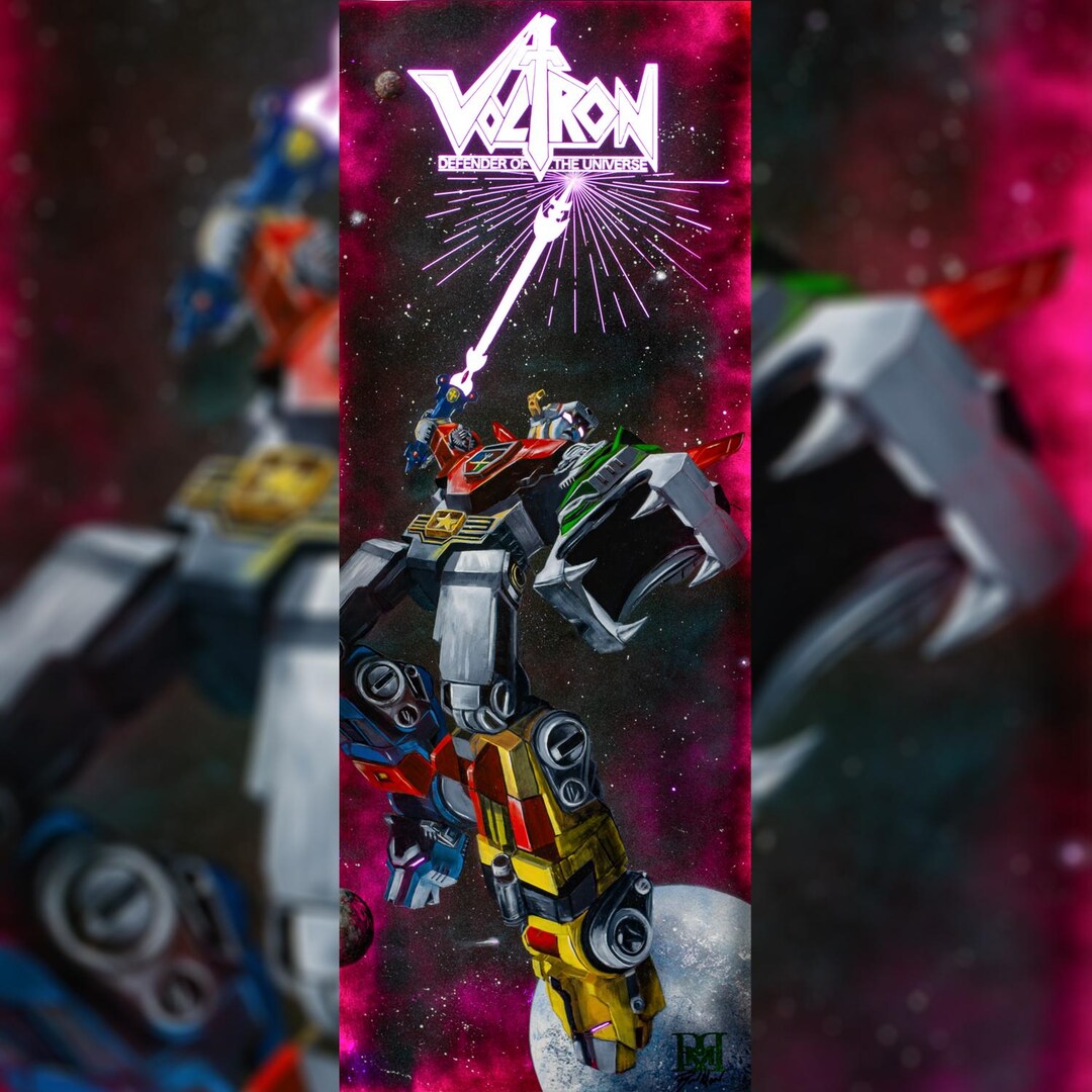 Voltron II (variant) 6x19" Print Numbered Limited Edition // Room Decor ...
