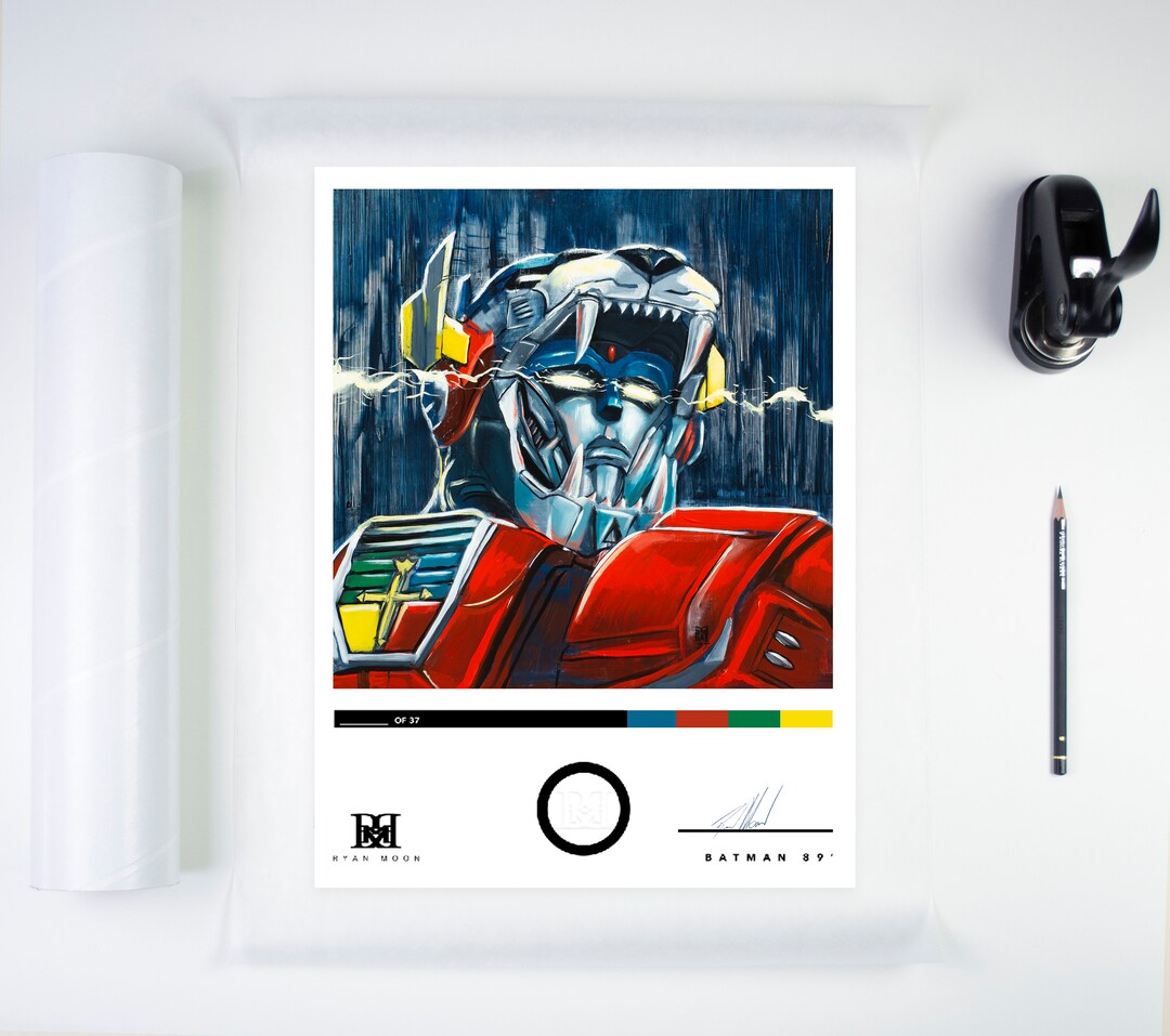 VOLTRON Print Numbered Limited Edition 12x16 // VOLTRON // Room Decor ...