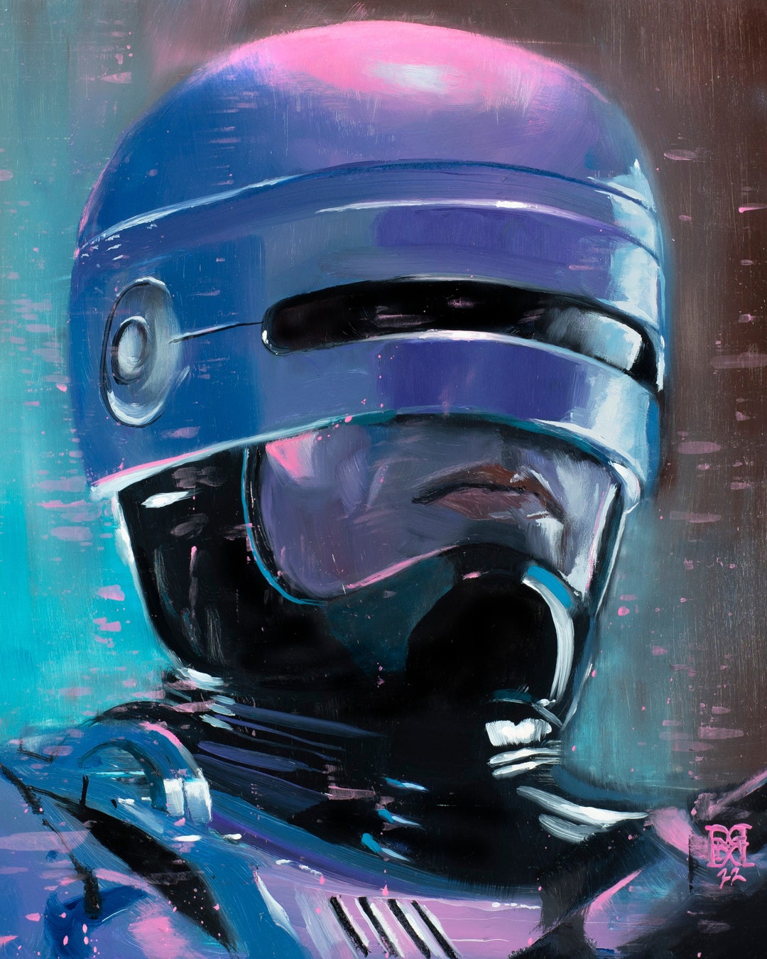 Robocop II Art Print: Signed 80s Retro Movie Poster (8x10) - Etsy