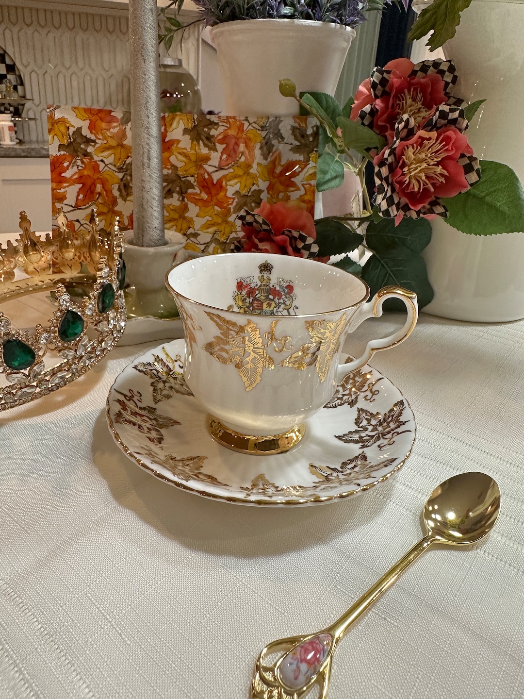 Vintage 1960 Royal Windsor Canada Tea Cup & Saucer - Etsy