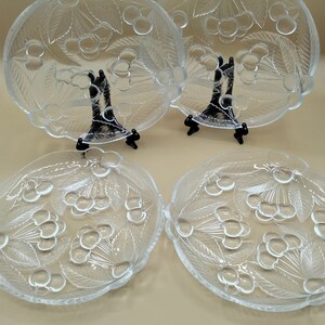 Vintage Hoya Japan Crystal Cherry Salad Plates Set of 4 - Etsy