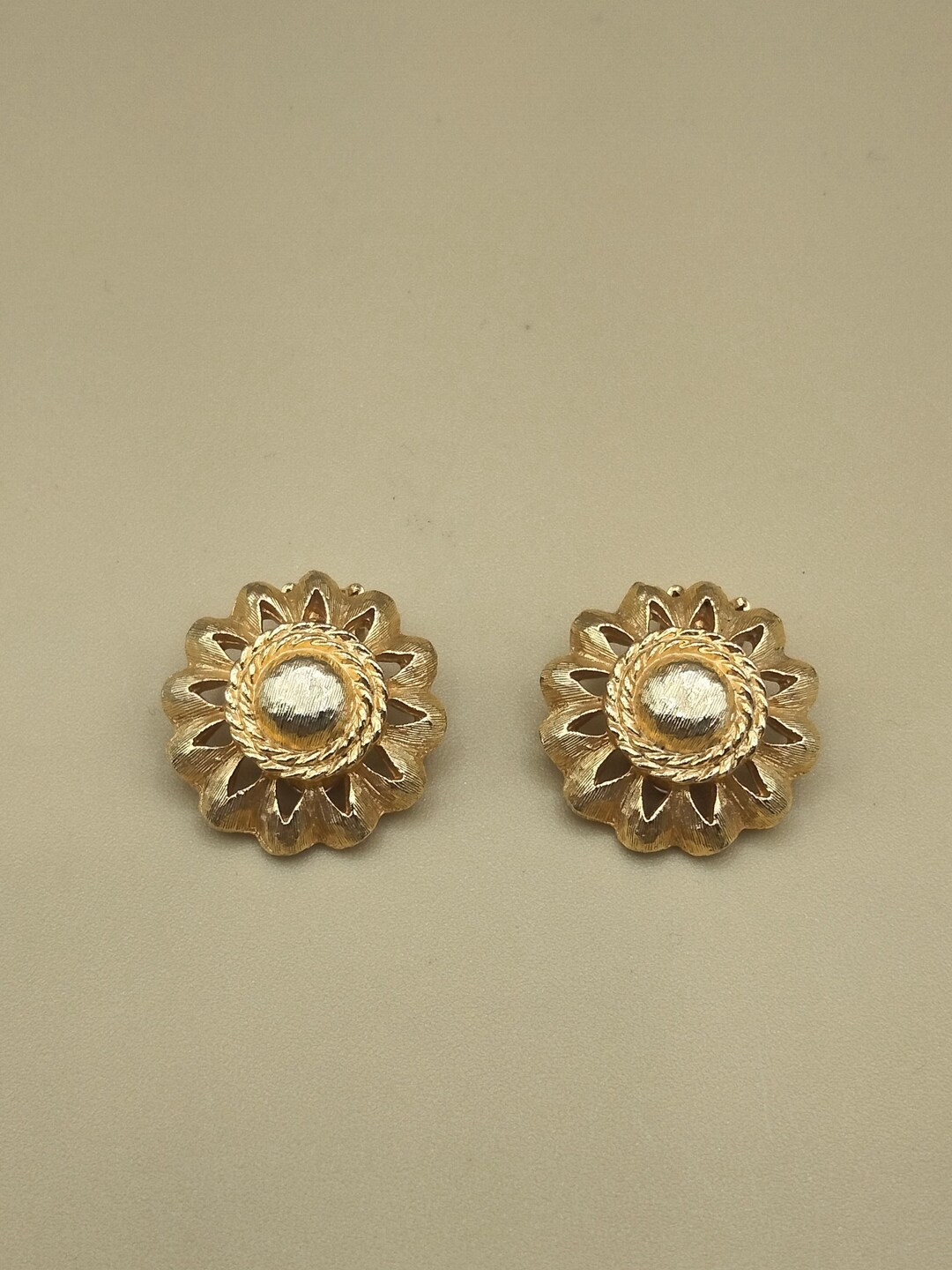 Kramer Gold Tone Clip on Earrings - Etsy