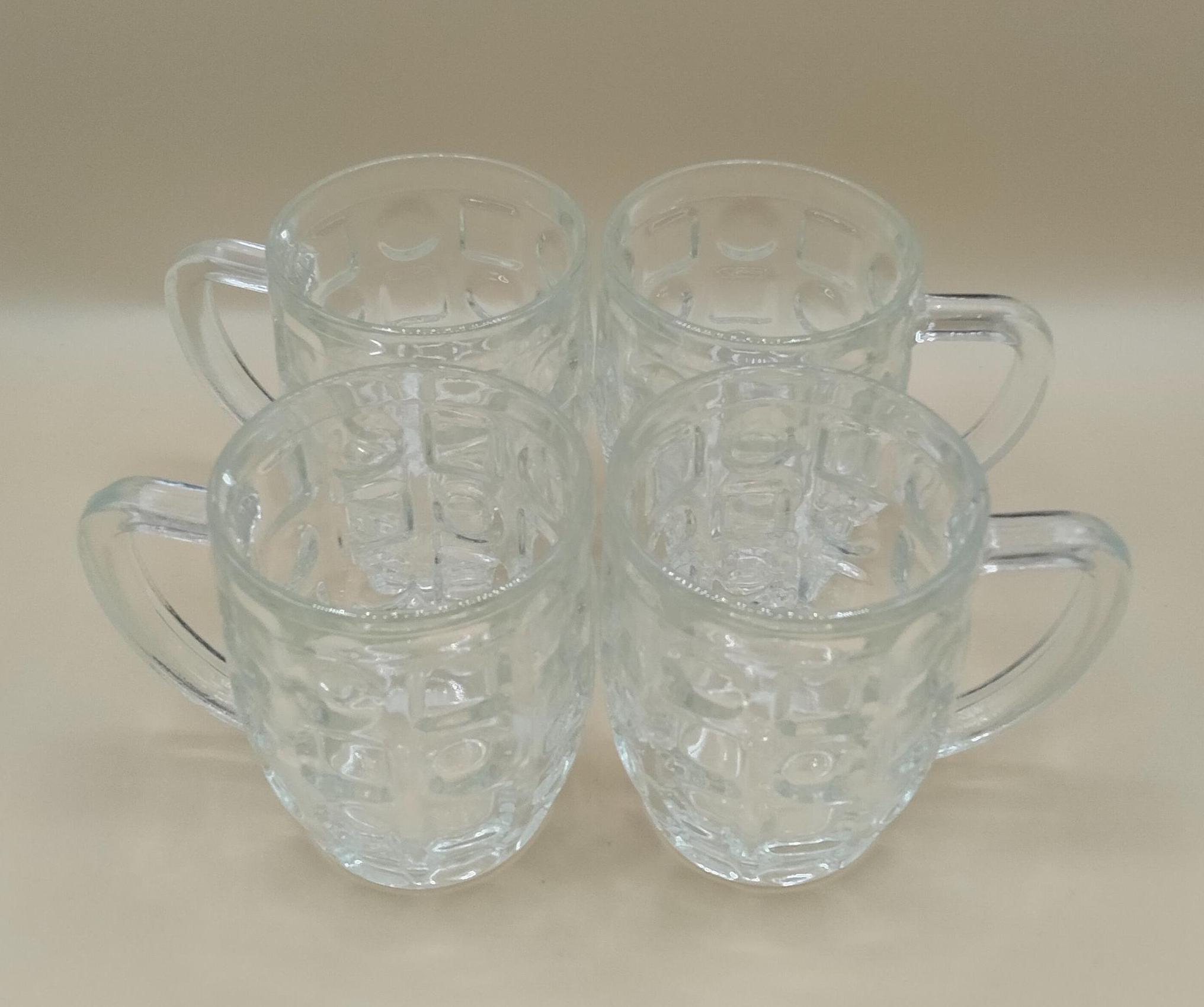 Vintage Italy Dimple Thumbprint Beer Stein Mugs Set of 4 - Etsy