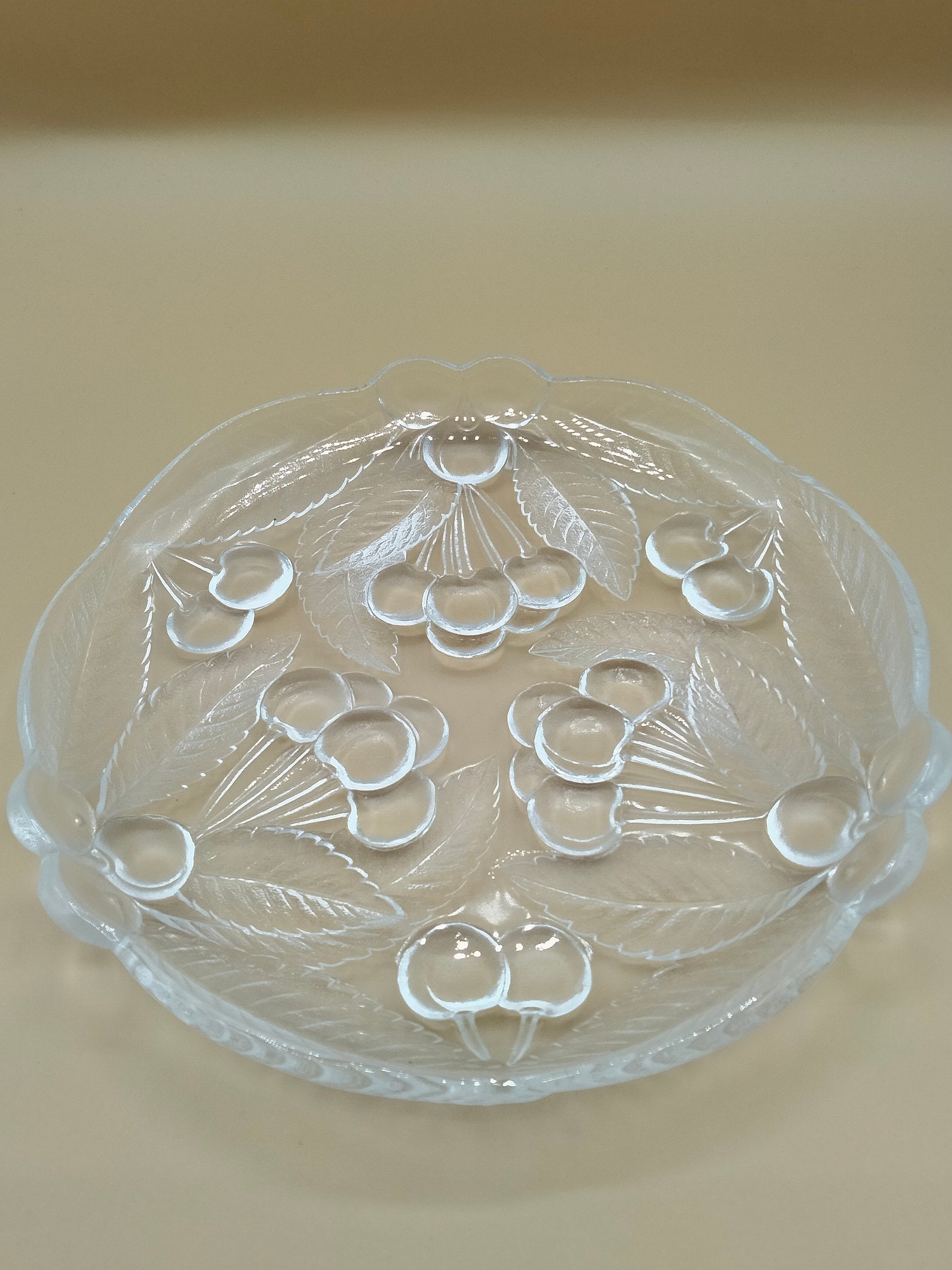 Vintage Hoya Japan Crystal Cherry Salad Plates Set of 4 - Etsy