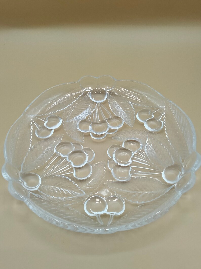 Vintage Hoya Japan Crystal Cherry Salad Plates Set of 4 - Etsy