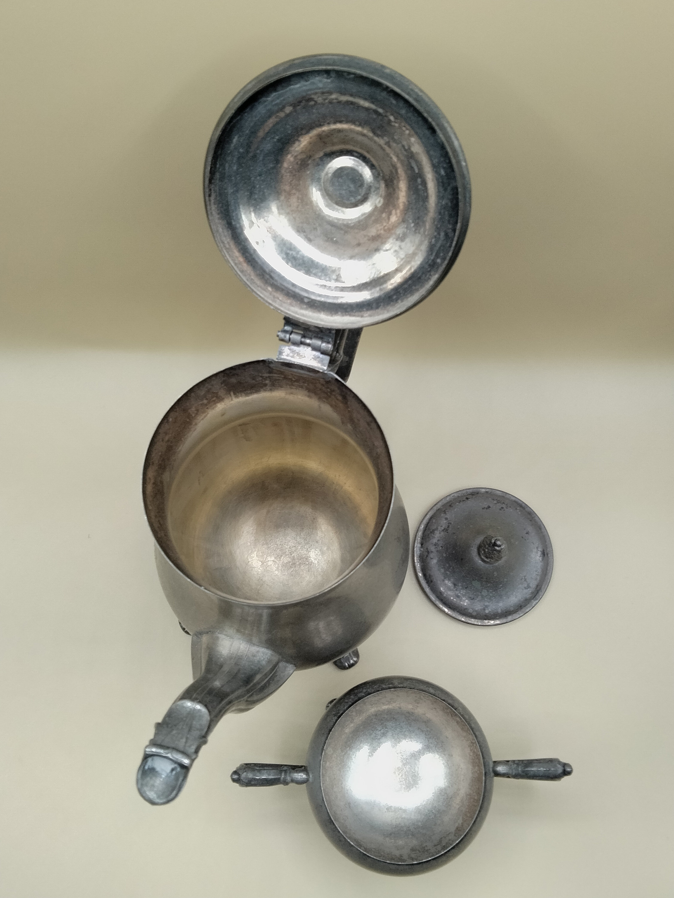 Vintage L.S. Co. Silver Plated Teapot With Sugar Bowl Set Pineapple ...