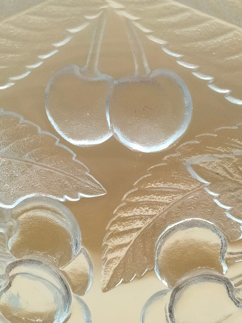 Vintage Hoya Japan Crystal Cherry Salad Plates Set of 4 - Etsy