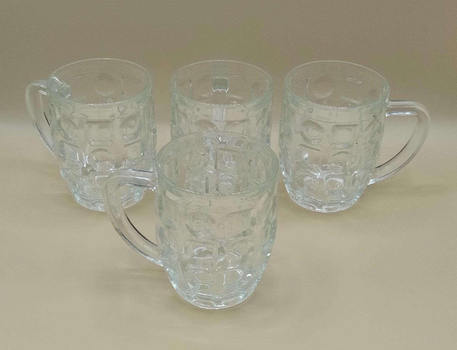 Vintage Italy Dimple Thumbprint Beer Stein Mugs Set of 4 - Etsy