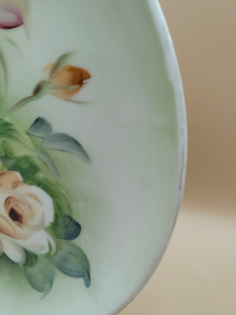 Vintage Lefton Hand Painted Floral Wall Art Plates Set of 2 - Etsy