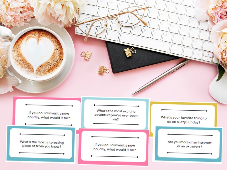 Ice Breaker Question Cards: 150 Conversation Starters (digital Download ...