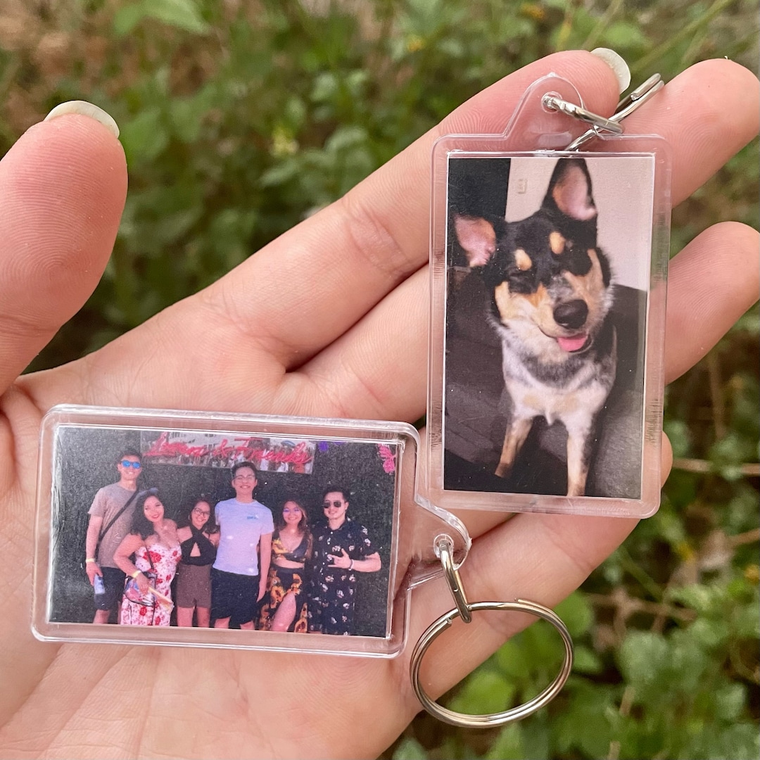 Custom Double-sided Photo Keychain - Etsy