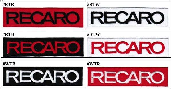 Recaro Motorcycle Sport Seating Bike Car F1 Racing Badge Iron on ...