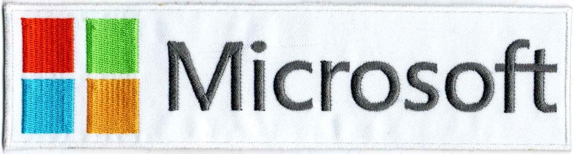 Microsoft Computer Badge Iron on Embroidered Patch - Etsy