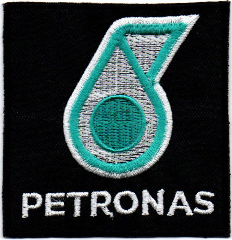 Petronas Oil and Gas Company F1 Car Racing Badge Iron on Embroidered ...