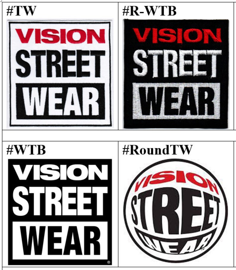 Vision Street Wear Footwear Badge Iron on Embroidered Patch - Etsy