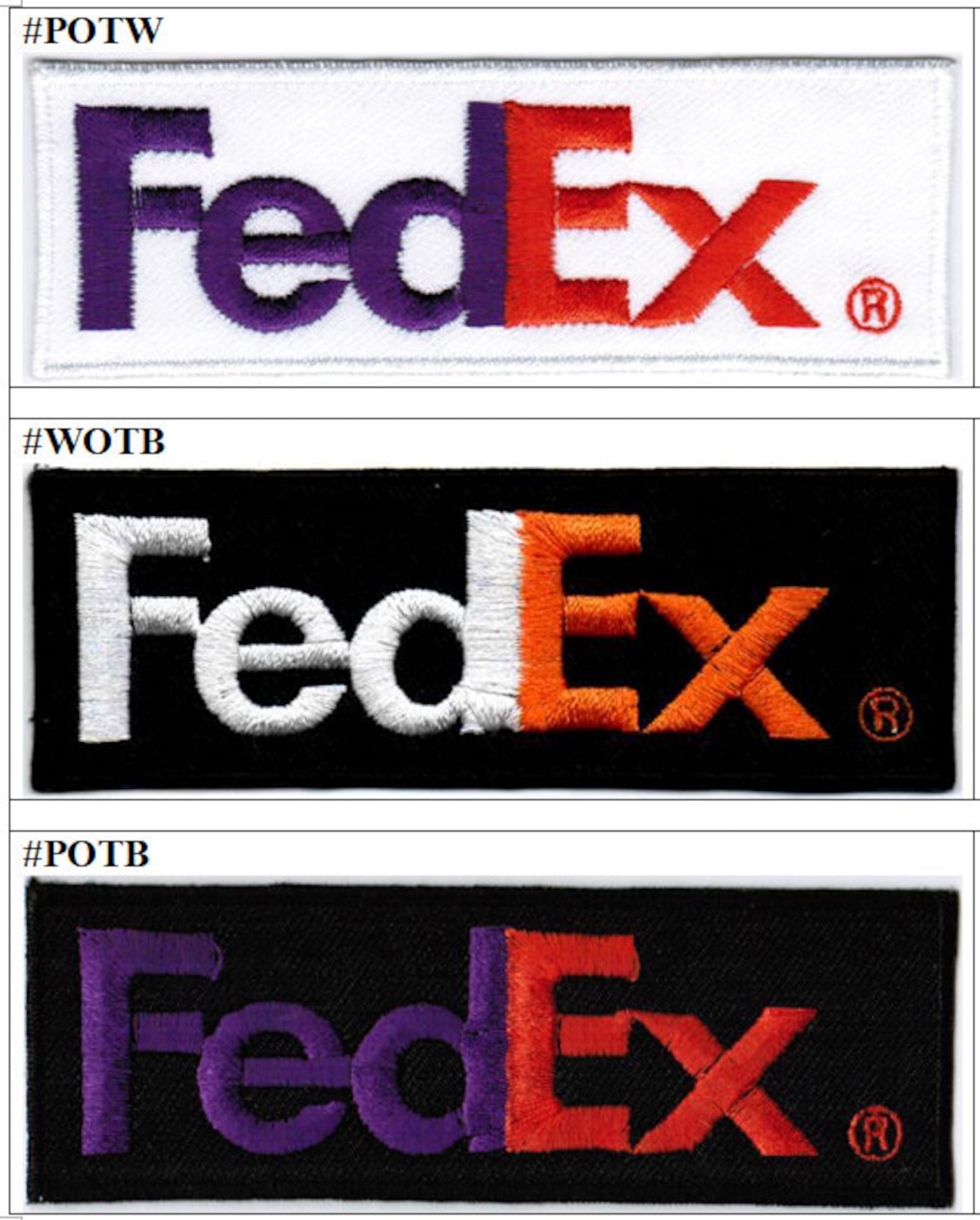 Fedex Badge Iron on Embroidered Patch - Etsy