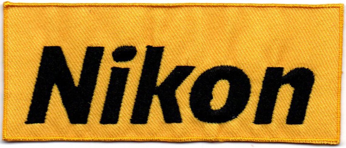 Nikon Camera Badge Iron on Embroidered Patch - Etsy