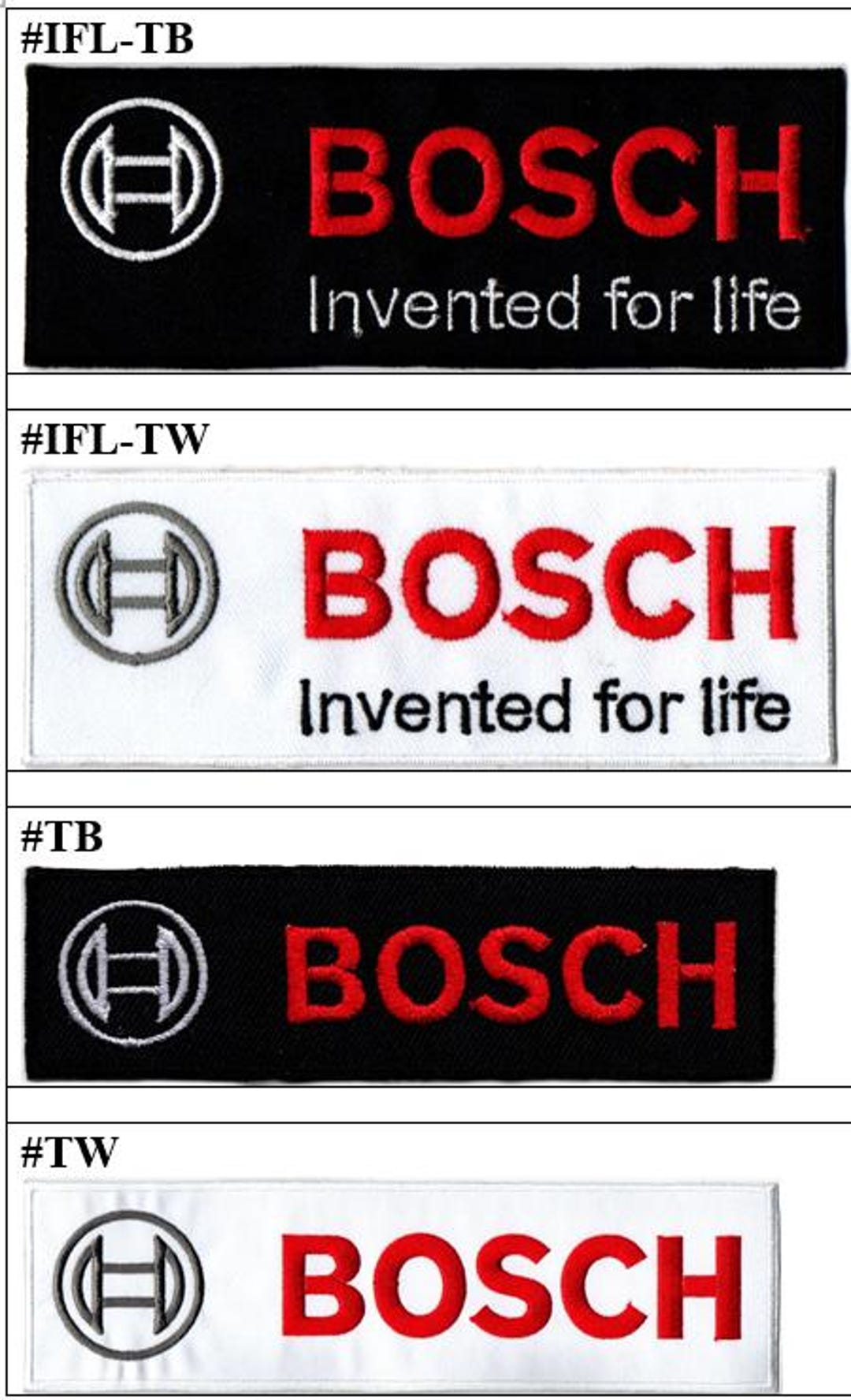 Bosch Invented for Life Car Racing Badge Iron on Embroidered Patch - Etsy