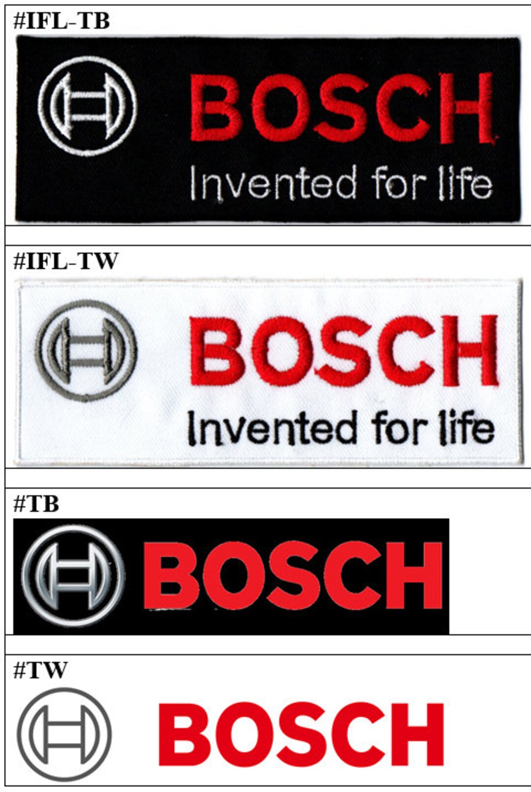 Bosch Invented for Life Car Racing Badge Iron on Embroidered - Etsy