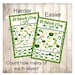 St. Patrick's Day Game, Printable I Spy Cards, St. Patrick's Day ...