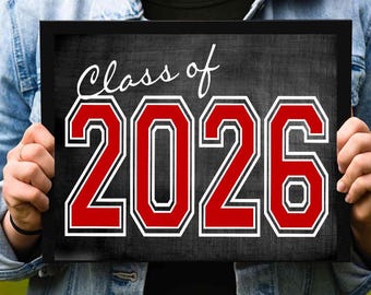 Class of 2026 Chalkboard Sign: Senior Photo Prop (digital Download) - Etsy