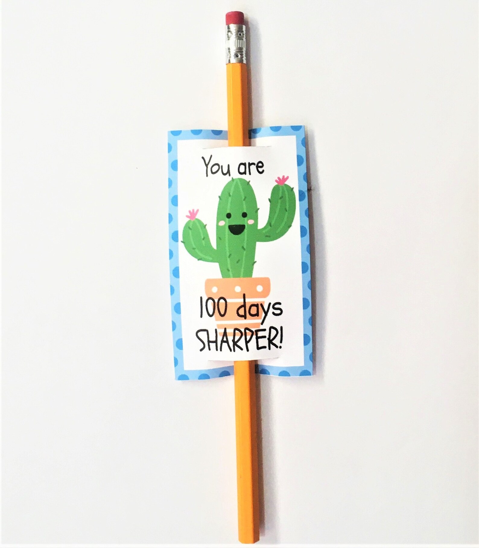 100 Days of School Printable Gift Tag From Teacher, 100 Days Sharper ...