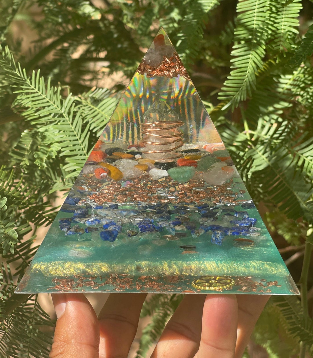 Tree of Life Orgonite Pyramid - Etsy