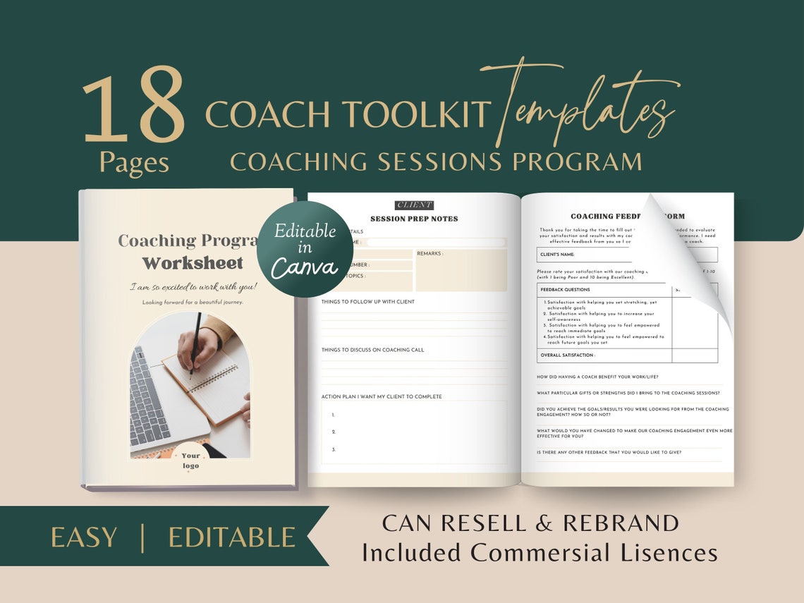 Coaching Session Worksheets |coaching Toolkit |coaching Worksheet ...