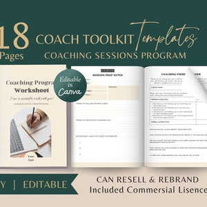 Coaching Session Worksheets |coaching Toolkit |coaching Worksheet ...