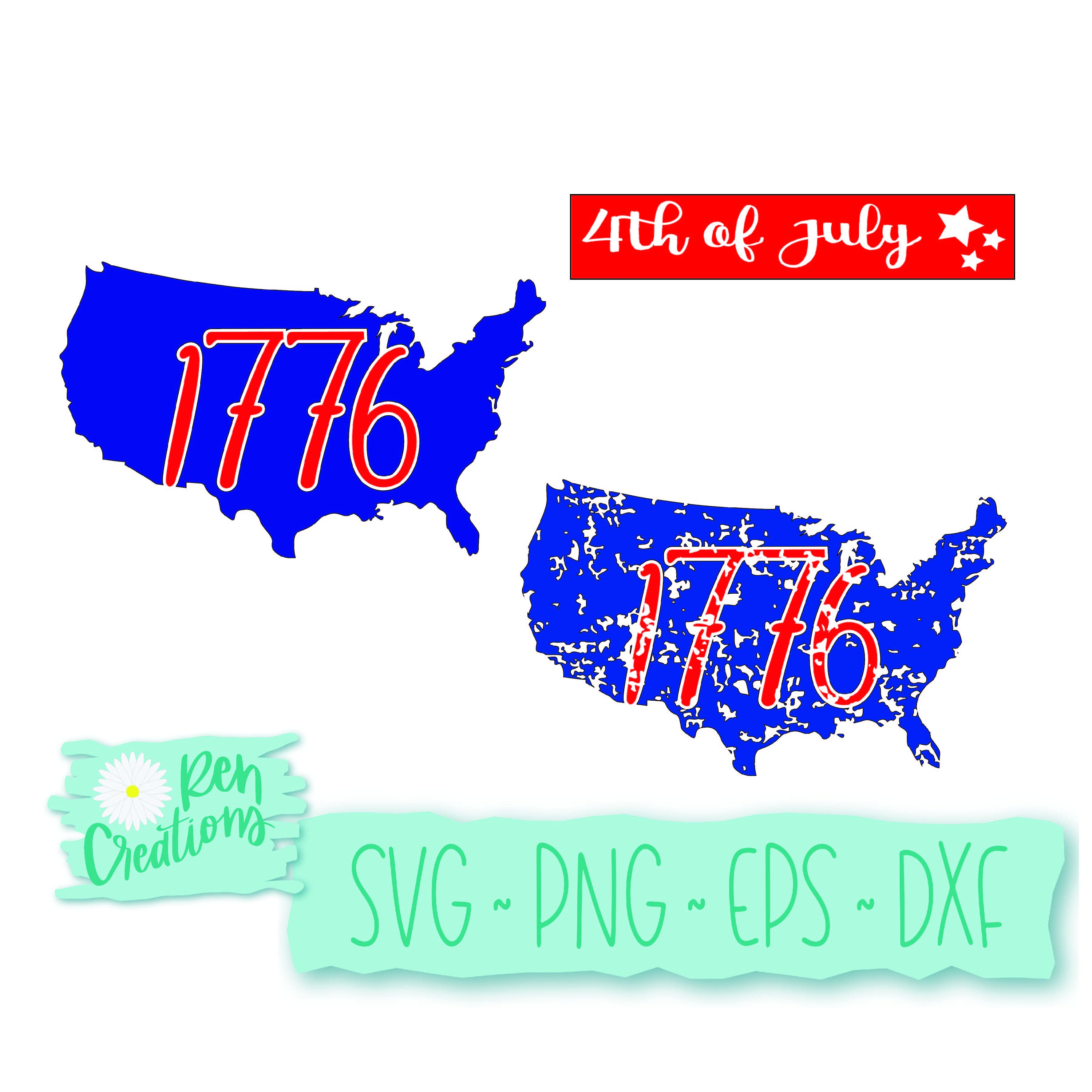 USA 1776 Cut File Svg - Etsy