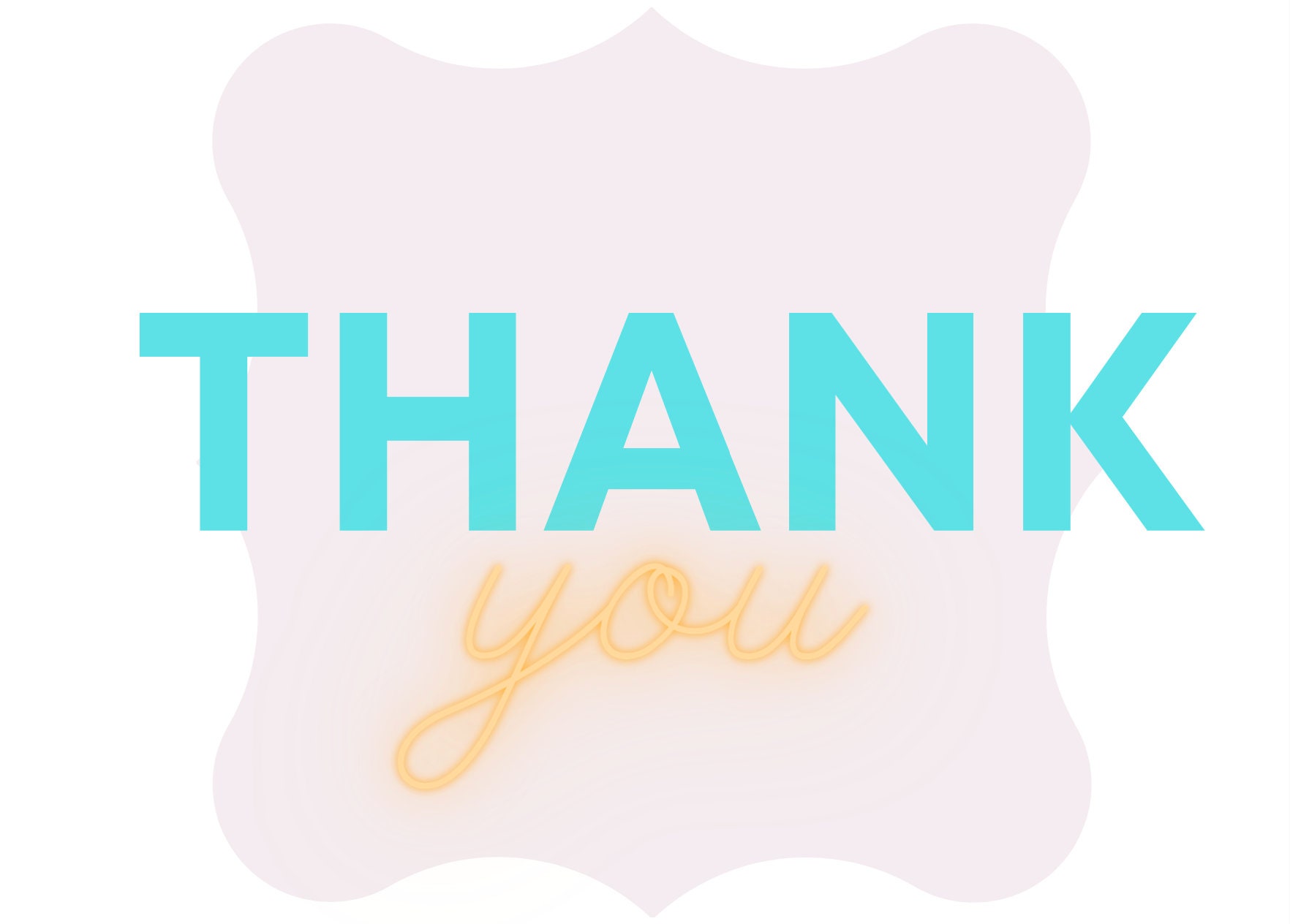 Mod Thank You Card - Etsy