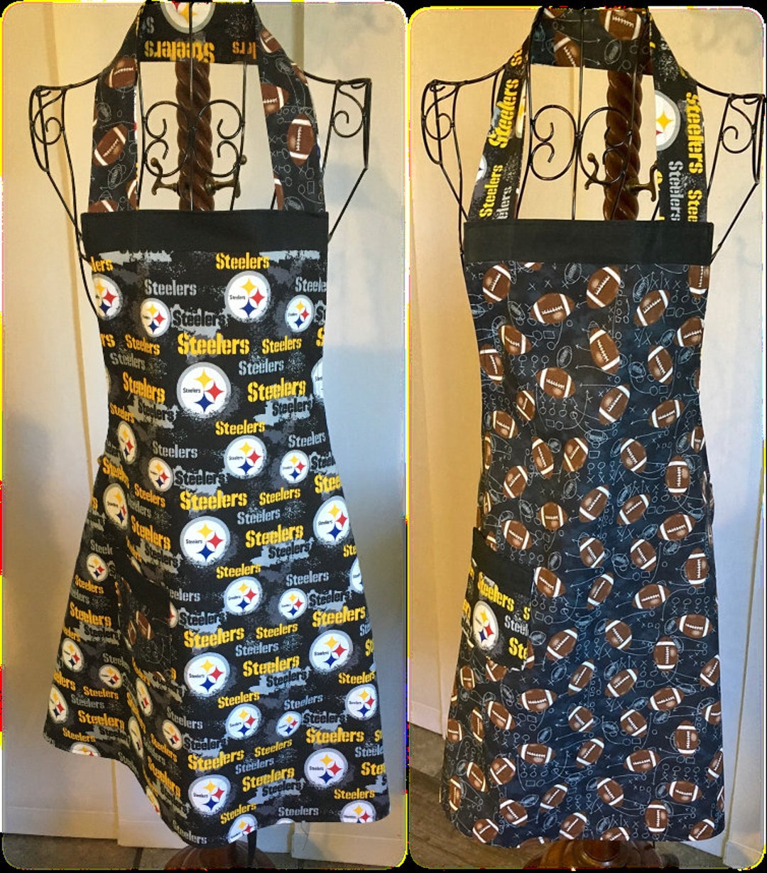 Pittsburgh Steelers Apron, Reversible Apron, Football, NFL Double-sided ...
