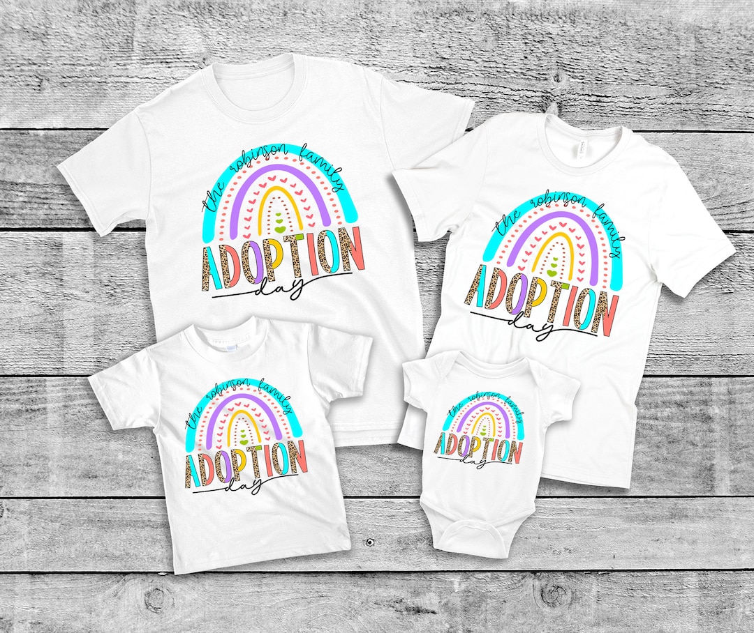 Custom Adoption Day, Personalized Family Adoption Day Shirts, Matching ...