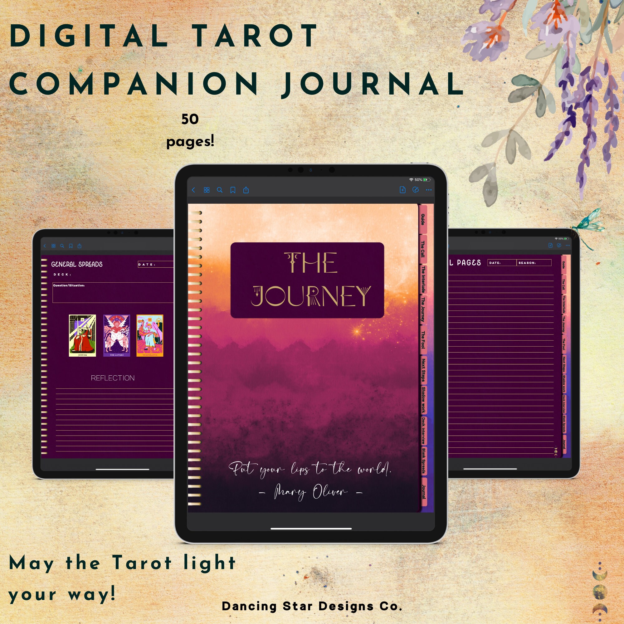 Digital Tarot Journal, Major Arcana, the Fool Tarot Card Journal - Etsy