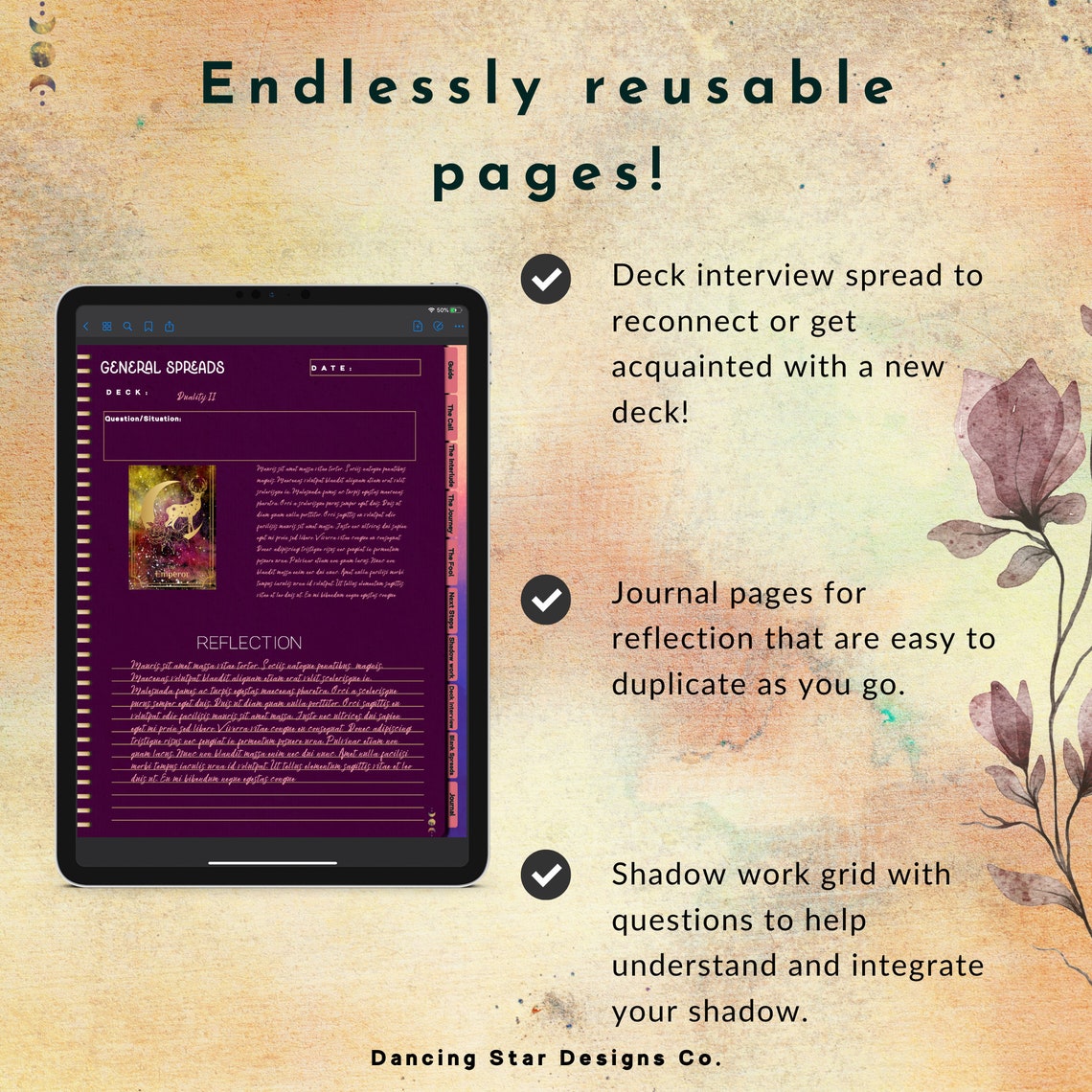 Digital Tarot Journal, Major Arcana, the Fool Tarot Card Journal - Etsy