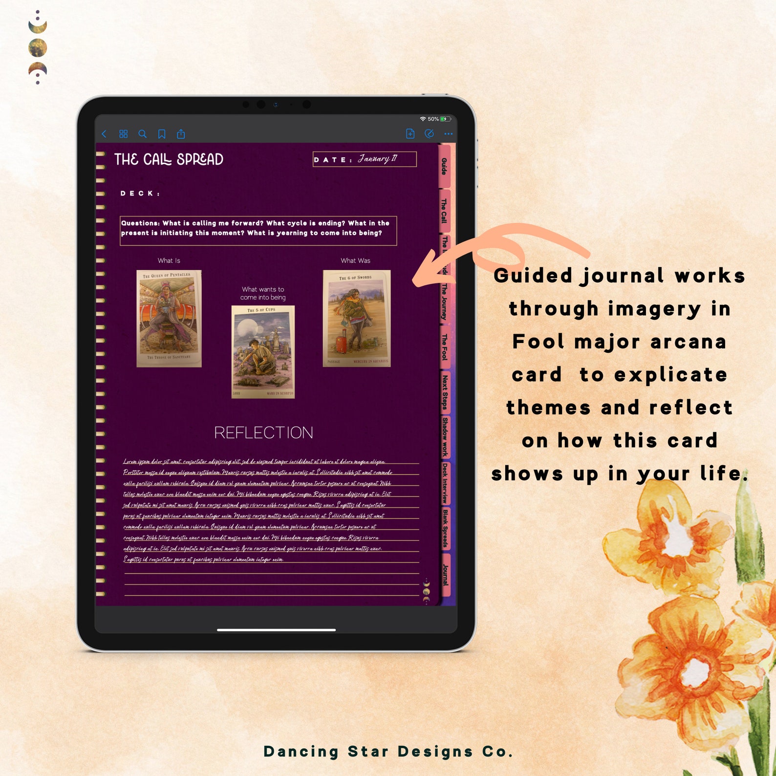 Digital Tarot Journal, Major Arcana, the Fool Tarot Card Journal - Etsy