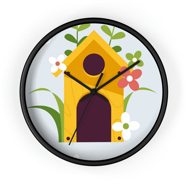 Birdhouse Clock - Etsy