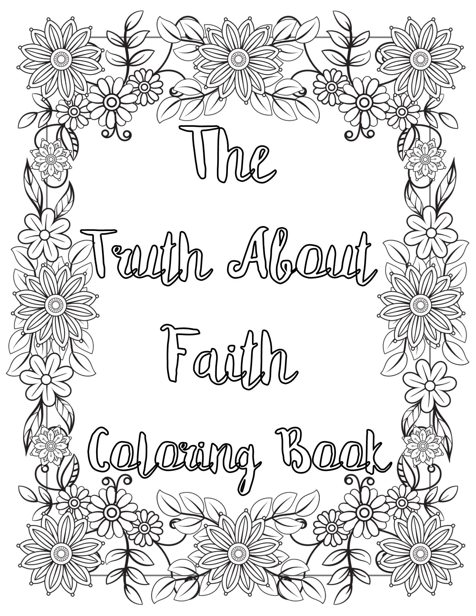Faith Coloring Book: Bible Verse Pages for Adults (printable) - Etsy