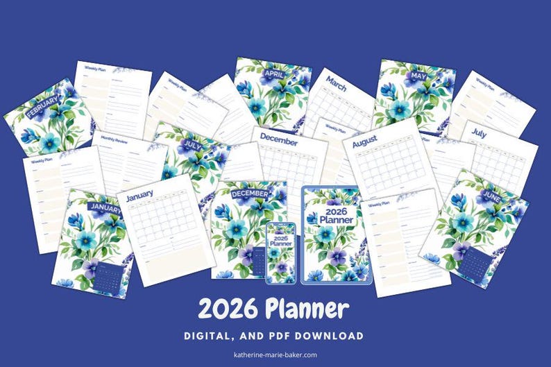 2026 Planner for Women | Monthly & Weekly, Review Pages (printable or ...