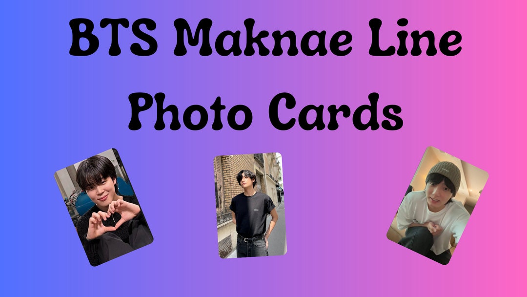 BTS Maknae Line Photo Cards Jimin V Jungkook - Etsy