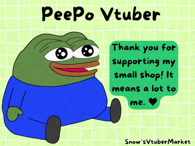 Peepo Vtuber Model - Fully Rigged Vtuber Model - Multiple Toggles ...