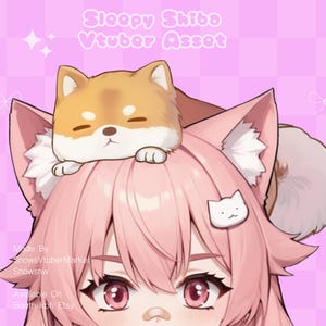 Sleepy Shiba Vtuber Asset | Ready to Use - Etsy