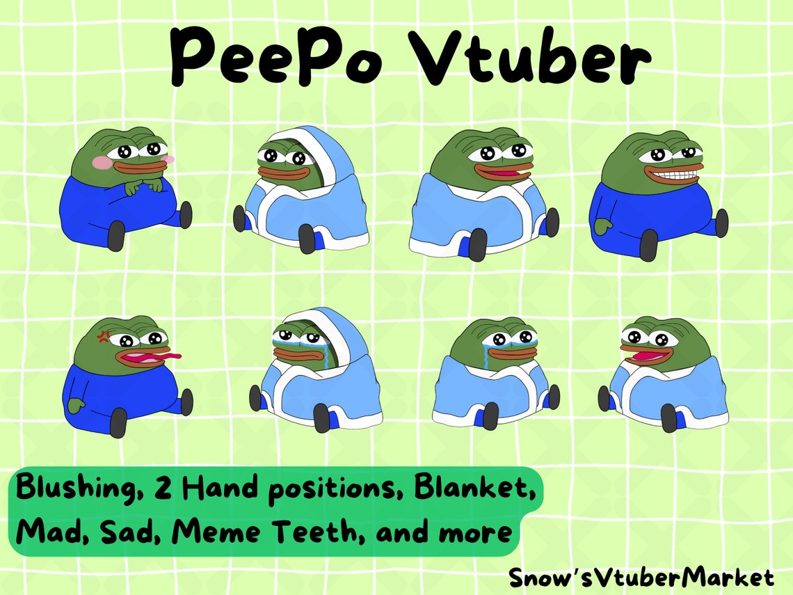 Peepo Vtuber Model Fully Rigged Vtuber Model Multiple Toggles ...