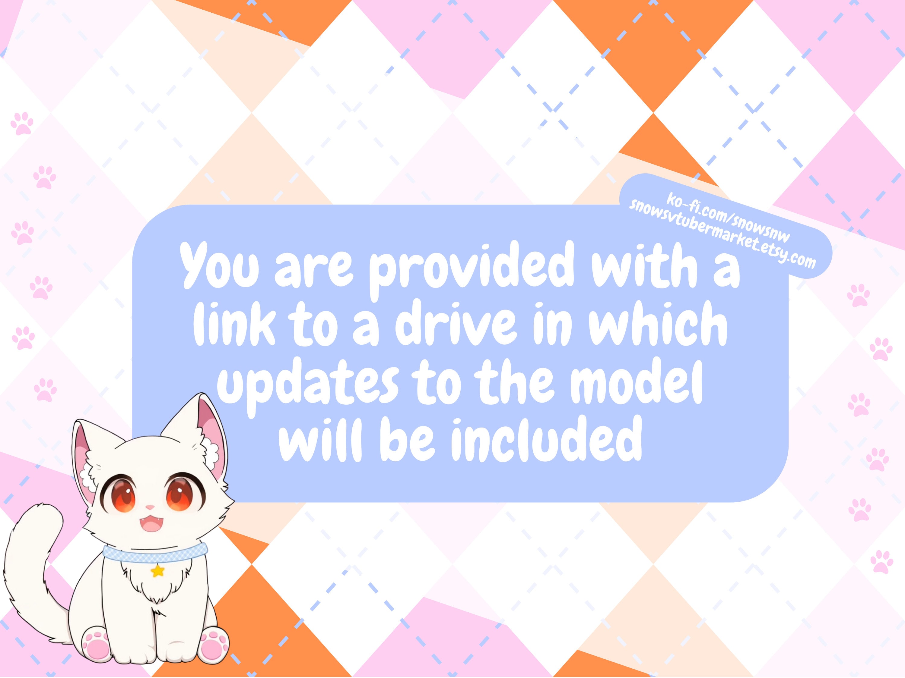 Kitty Cat Vtuber Model Fully Rigged Vtuber Model Multiple - Etsy UK