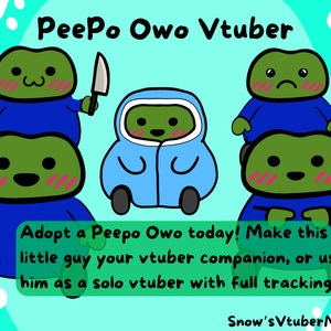 Peepo Owo Vtuber Model - Fully Rigged Vtuber Model - Multiple Toggles ...