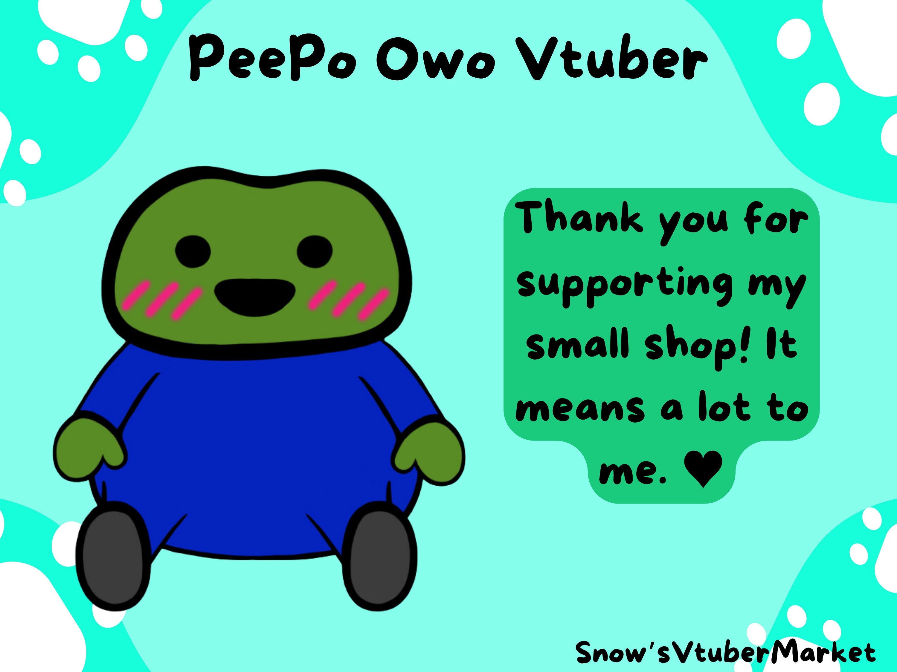 Peepo Owo Vtuber Model - Fully Rigged Vtuber Model - Multiple Toggles ...