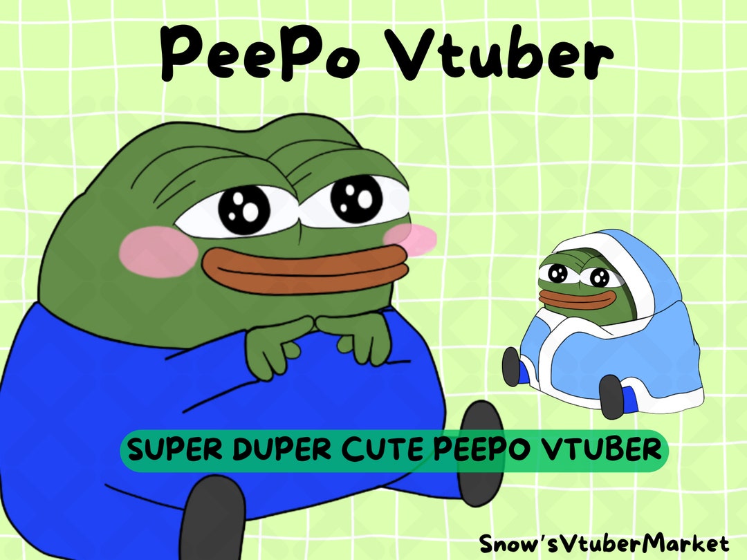 Peepo Vtuber Model - Fully Rigged Vtuber Model - Multiple Toggles ...