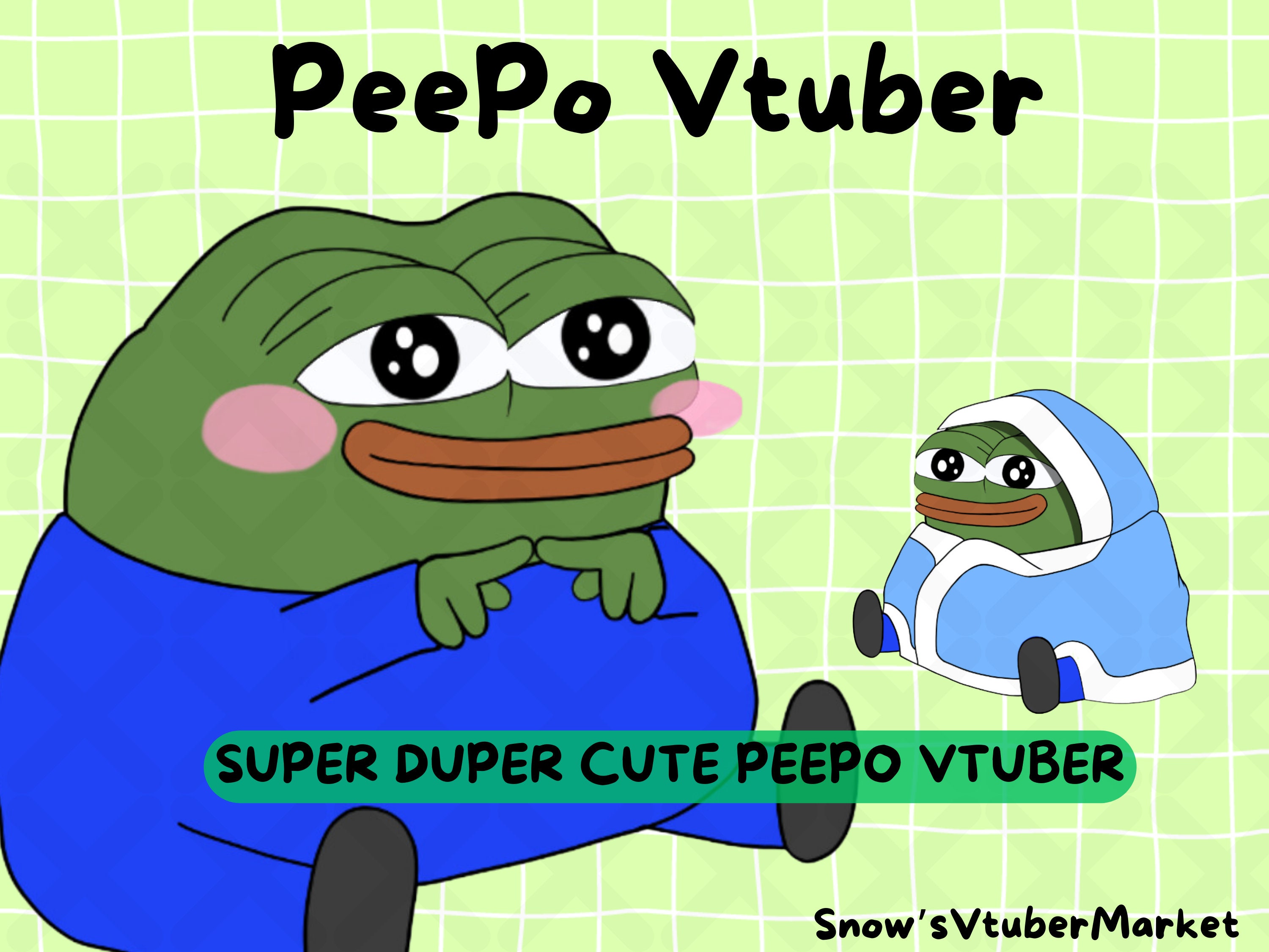 Peepo Vtuber Model - Fully Rigged Vtuber Model - Multiple Toggles ...